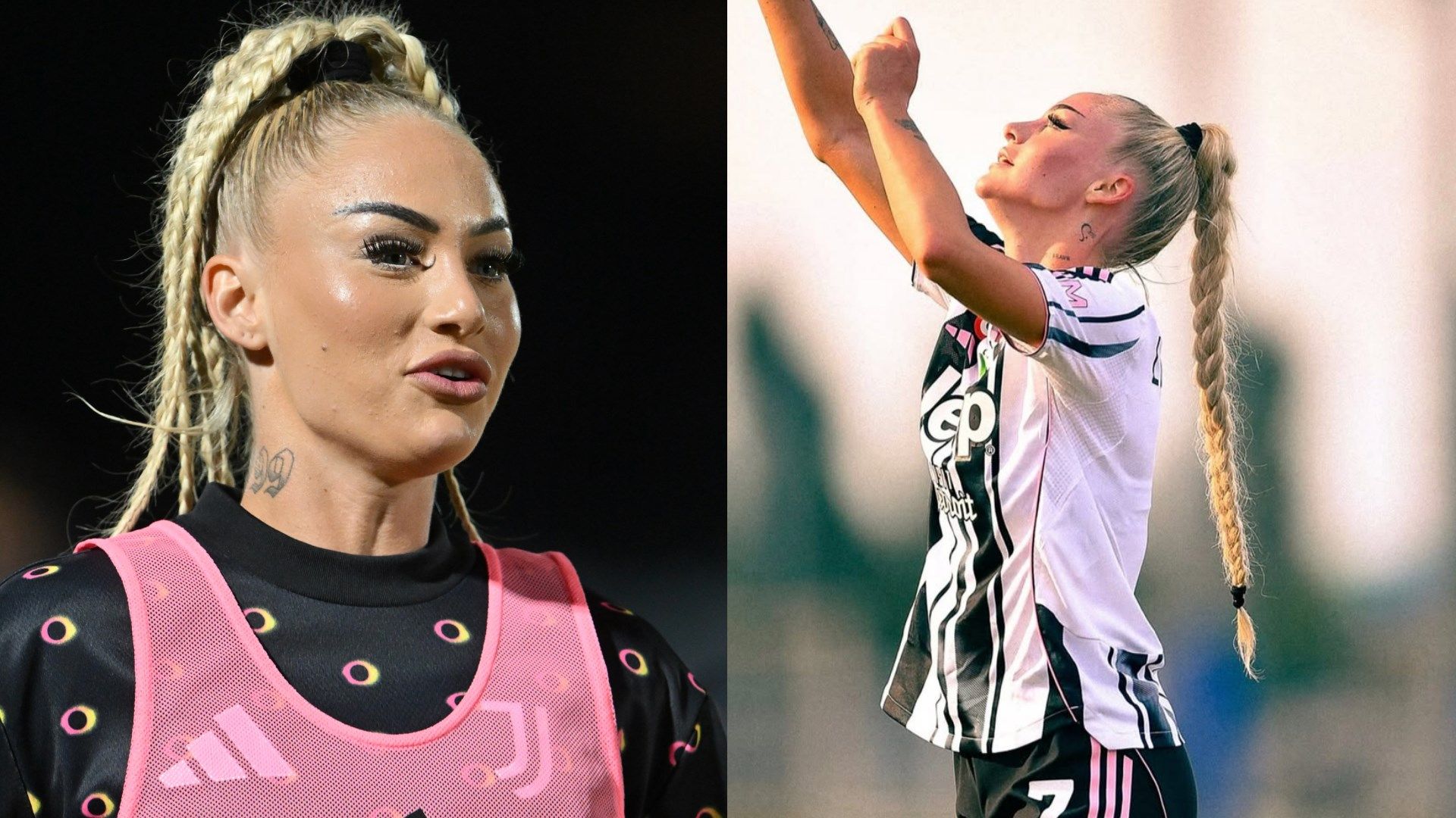 VIDEO: Alisha Lehmann scores two goals for Juventus - including one top-corner banger - and ...